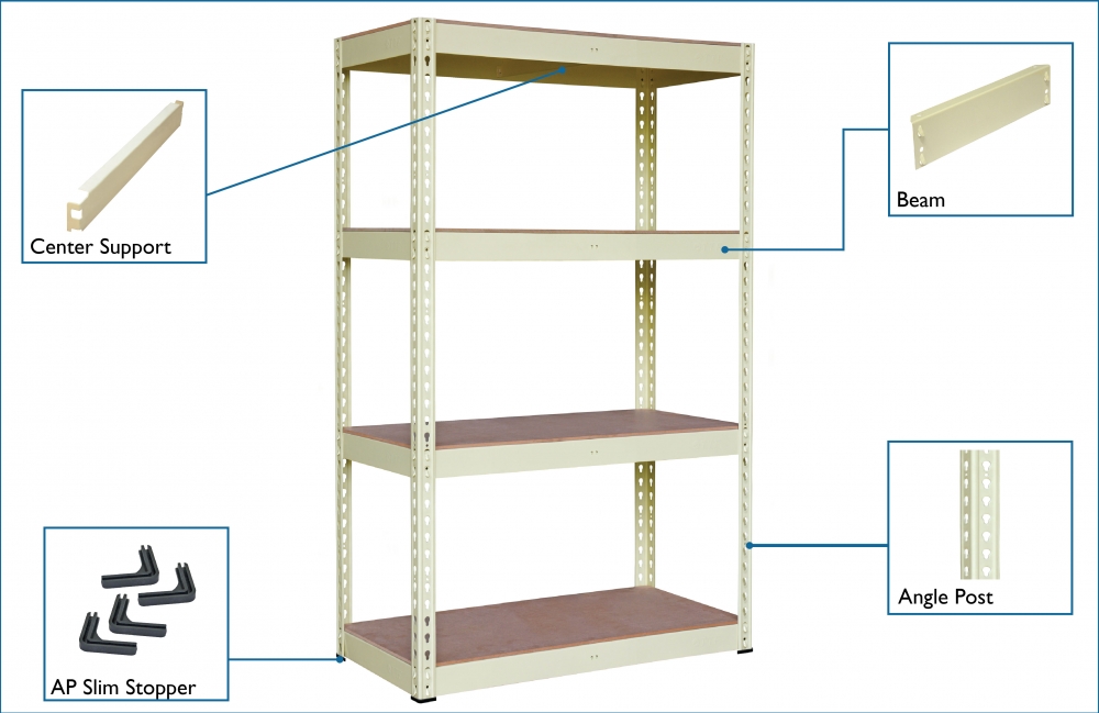 TTF Trolley Boltless Rack | Manufacturer Shelving Rack
